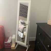 Wagner free standing jewelry armoire with mirror store